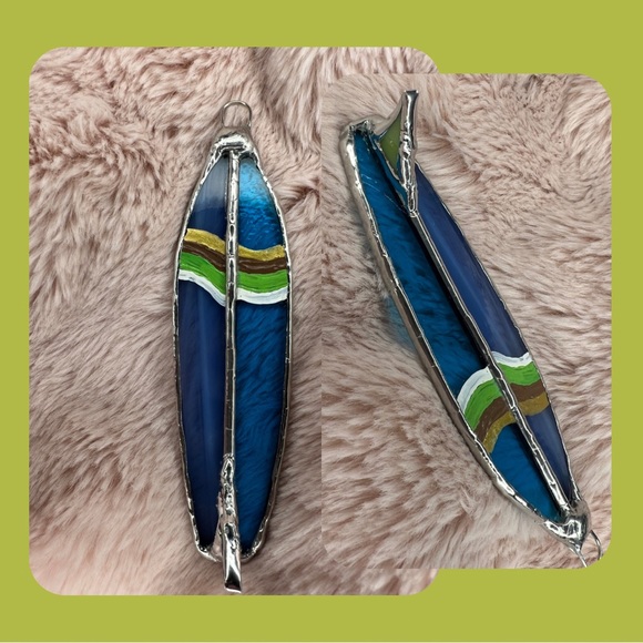 Holiday | Handmade And Hand Painted Stained Glass Surfboard | Poshmark